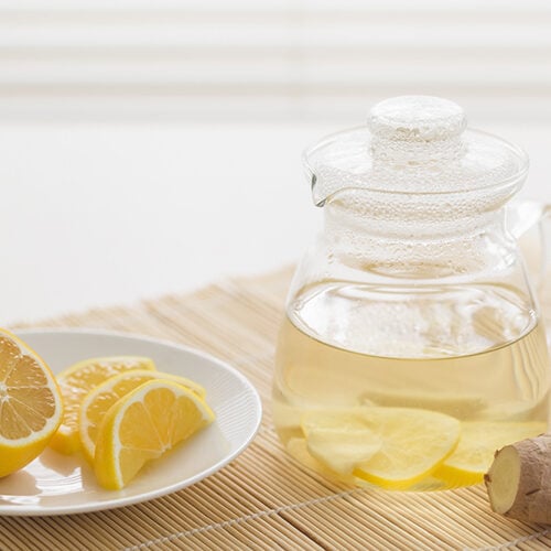 Healthy Lemon-Ginger Sparkling Water Healthy Lemon-Ginger Sparkling Water