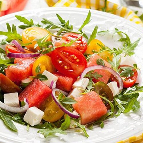 Watermelon and Red Onion Salad