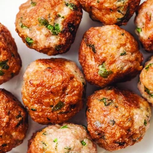 Italian Meatballs with Spicy Marinara Sauce