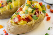 Twice Baked Veggie Stuffed Potato