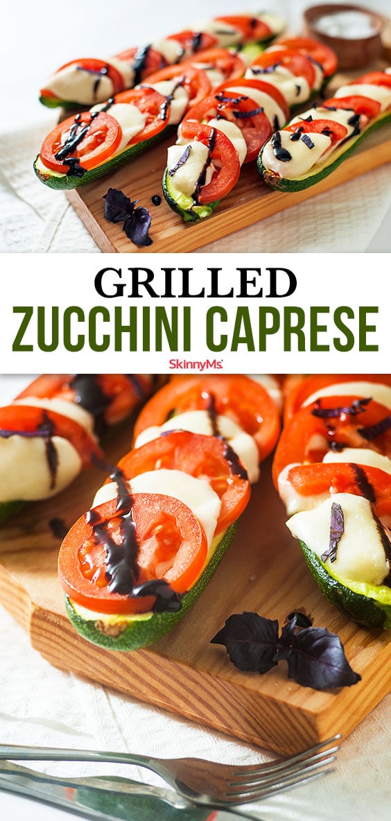 Grilled Zucchini Caprese