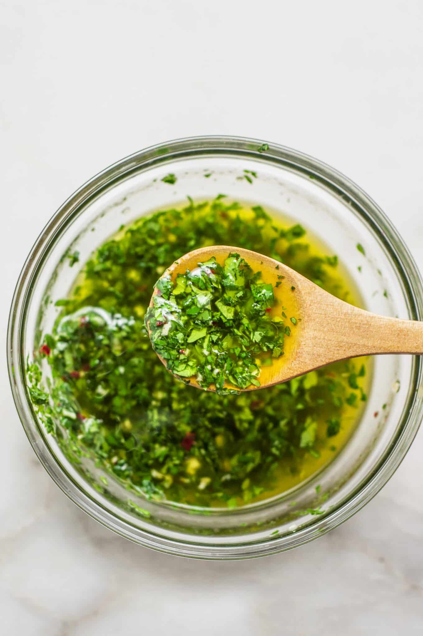 Moroccan Chicken Salad with Chimichurri Dressing