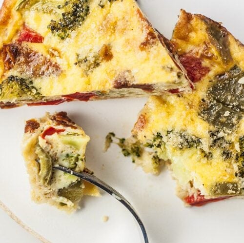 Crustless Vegetable Quiche - Healthy Breakfast Recipes