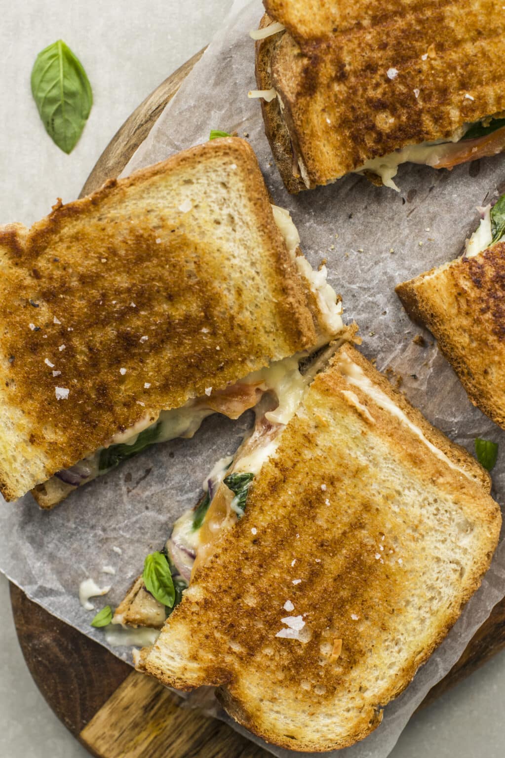 Tomato, Mozzarella, and Basil Panini