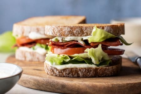 Try this Ultimate Skinny BLT with Dill Mayo for a Super Yummy Lunch