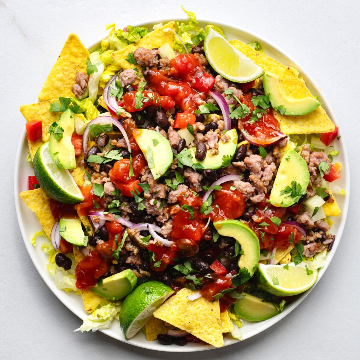 Crush Your Mexican Food Cravings with Our Healthy Spicy Nacho Salad!