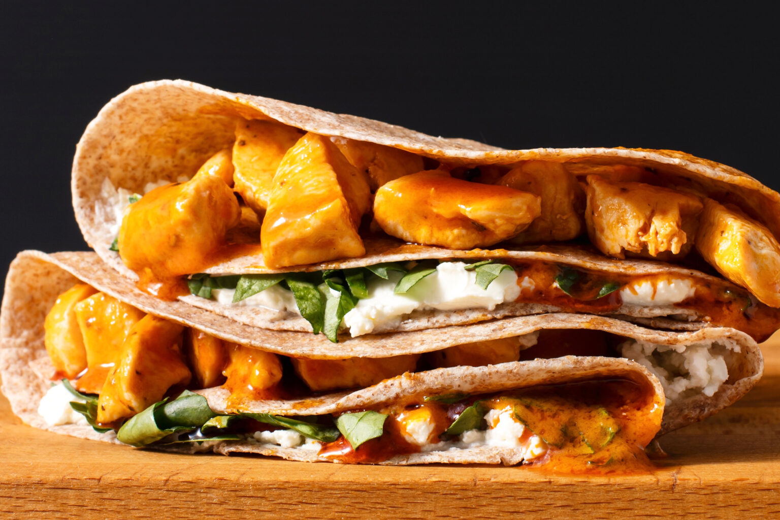Our Folded Buffalo Chicken Wraps are an Easy Family-Friendly Meal
