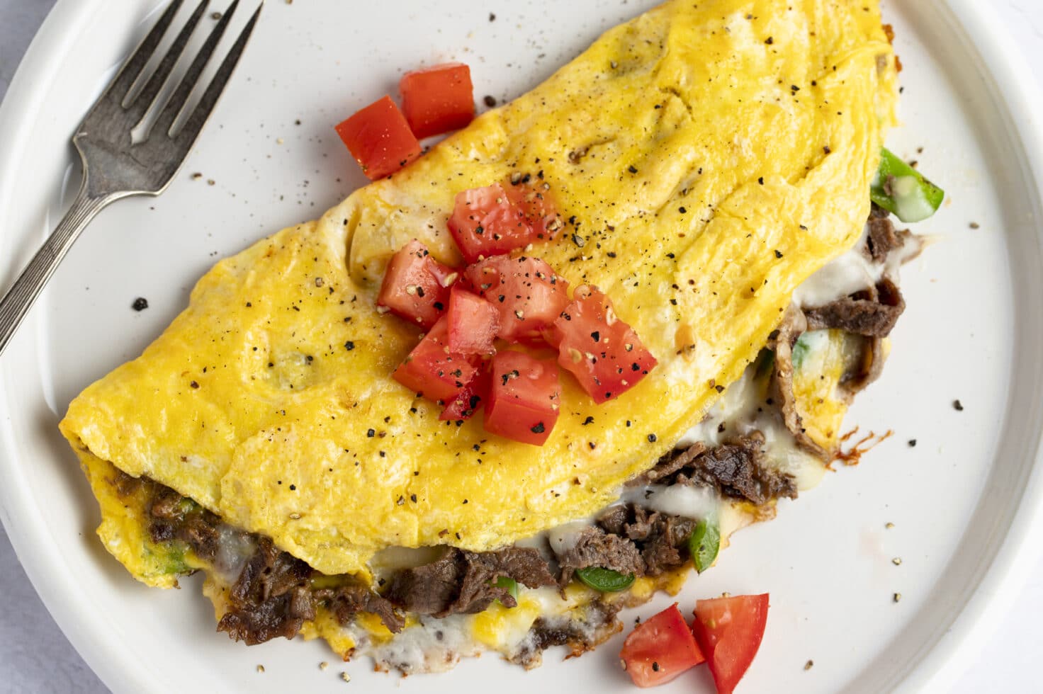 Our Philly Cheesesteak Omelette is a Low-Carb Breakfast Option ...