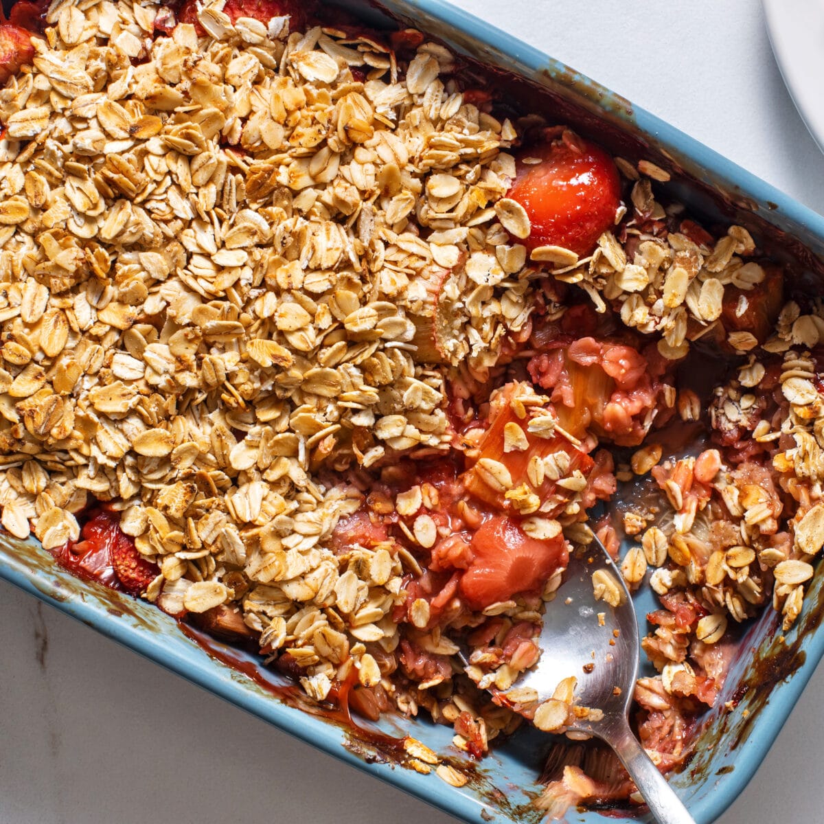 Our Strawberry and Orange Rhubarb Crumble is a Sweet Summer Treat