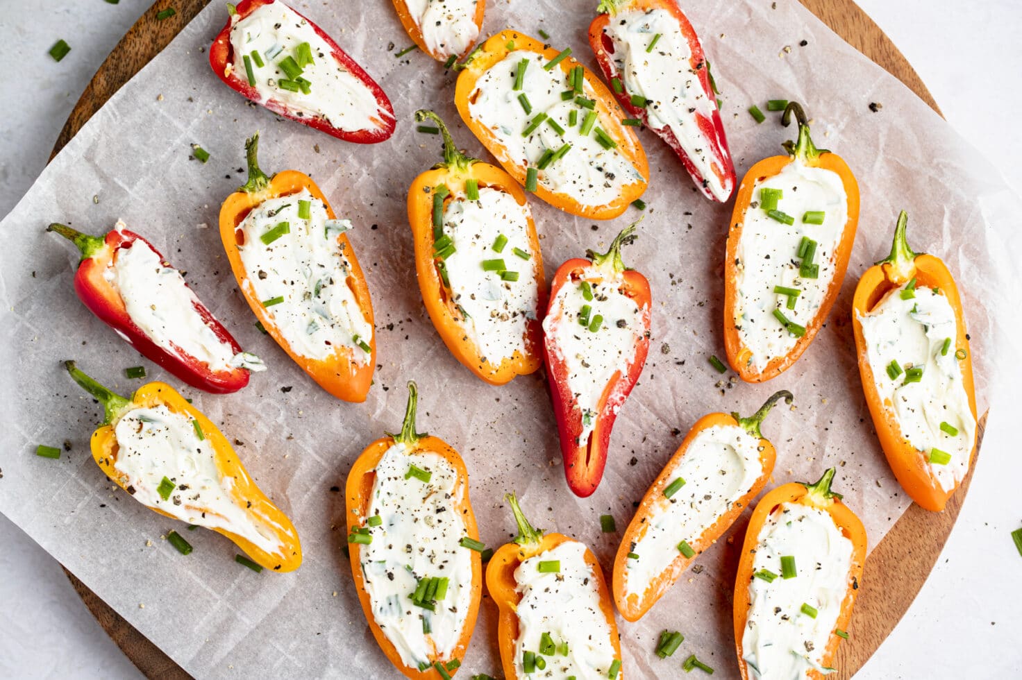 Simple Bell Pepper Cream Cheese Snack Bites
