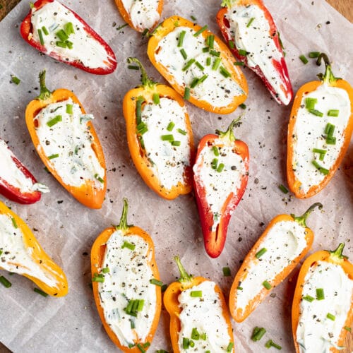 Simple Bell Pepper Cream Cheese Snack Bites