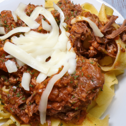 Easy Beef and Turkey Sausage Ragout